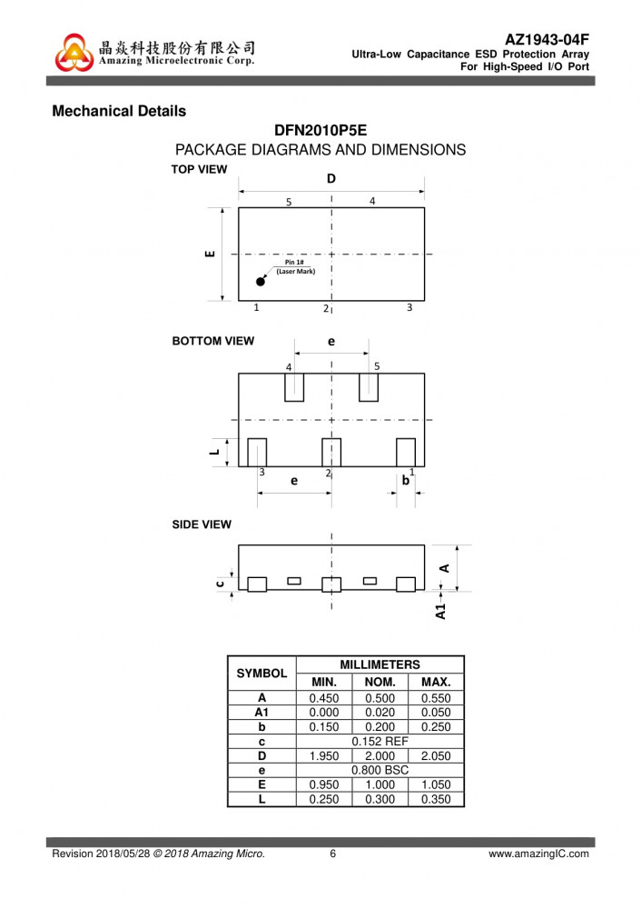 AZ1943-04F technical document page 6