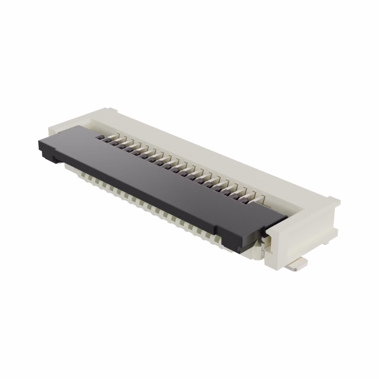 Easy-On FFC/FPC Connector, 0.50mm Pitch, 1.90mm Height, Single Bottom Contact (FS19), Right-Angle, Surface Mount, ZIF, 19 Circuits, Tin-Bismuth Plating for sale