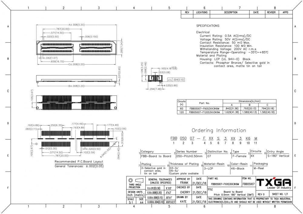 FBB05007-F60S3103K6M technical document preview