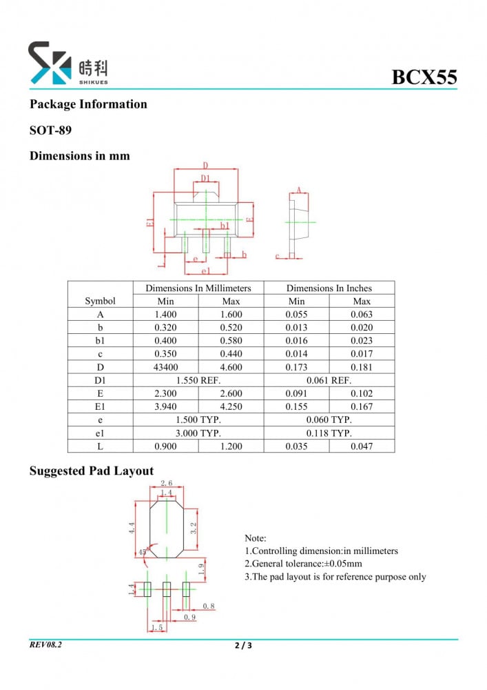 BCX55-16 datasheet page 2
