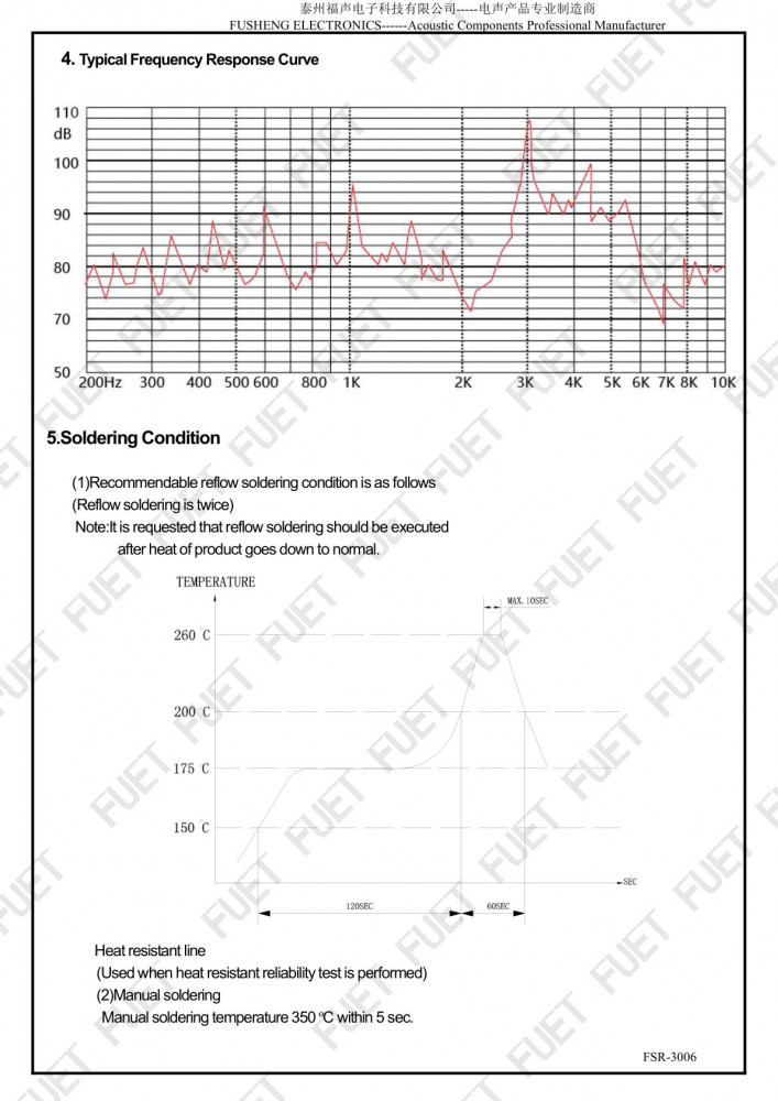 FSR-3006 specification document page 4