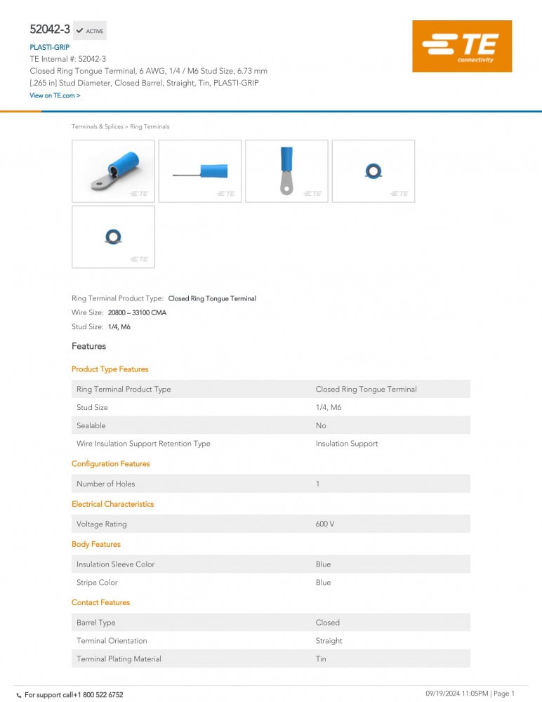 52042-3 technical document page 1