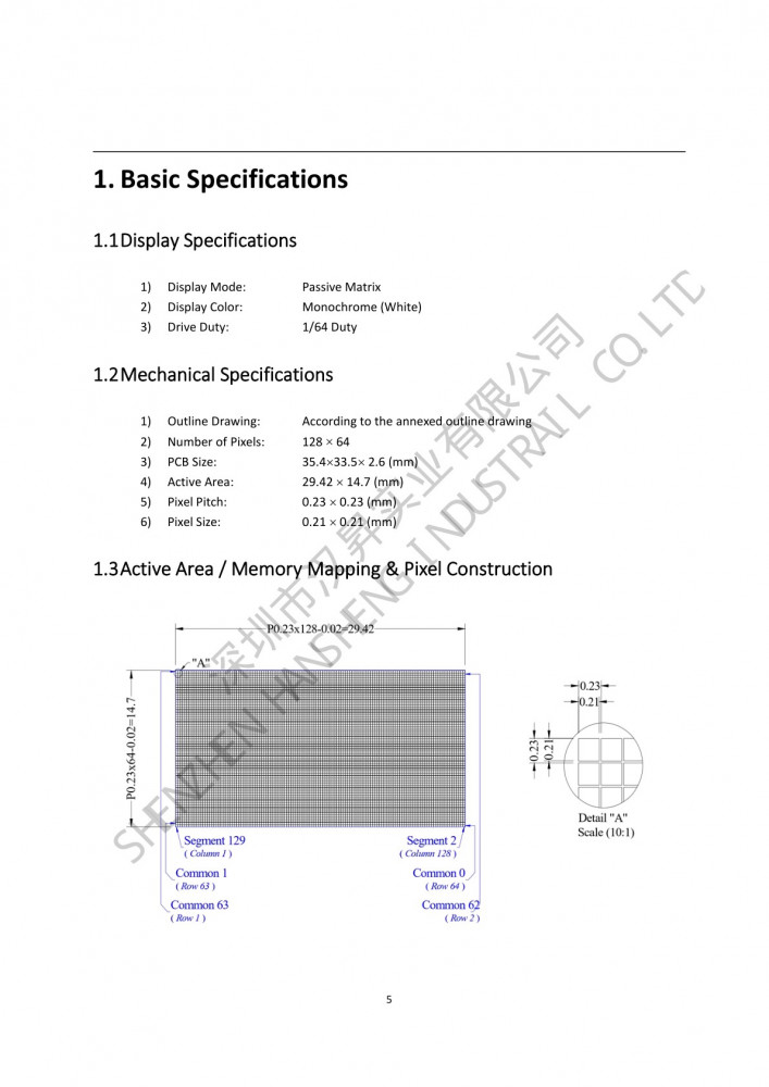 HS13L01WZ01 datasheet page 5