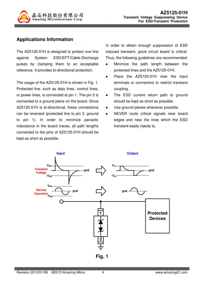 AZ5125-01H technical document page 4
