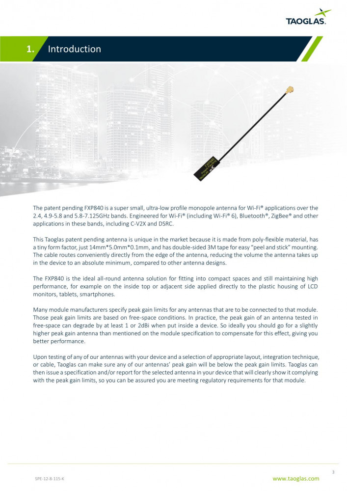 FXP840 technical document page 3