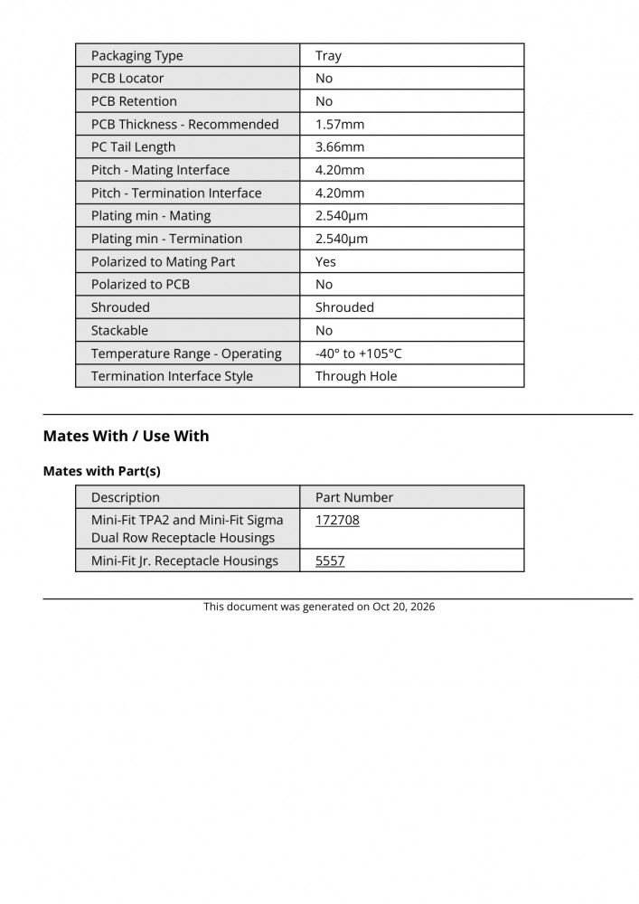 MOLEX 462071018 product document page 4