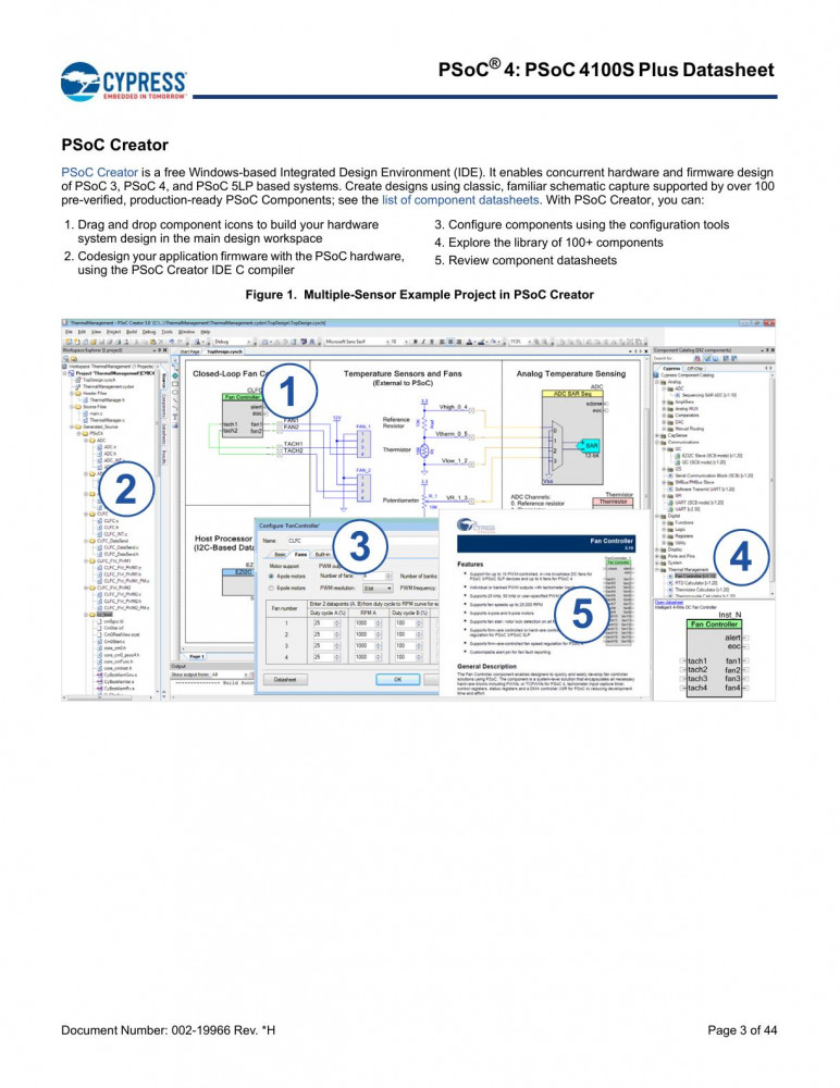 CY8C4147AZI-S455 technical document page 3