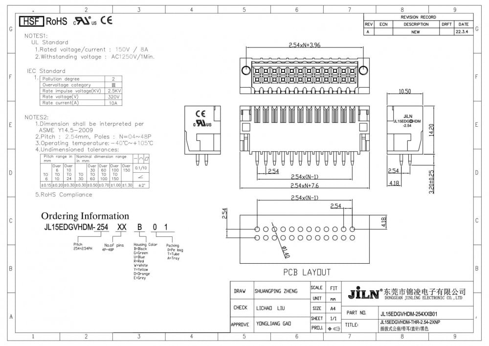 JL15EDGVHDM-25406B01 technical document preview