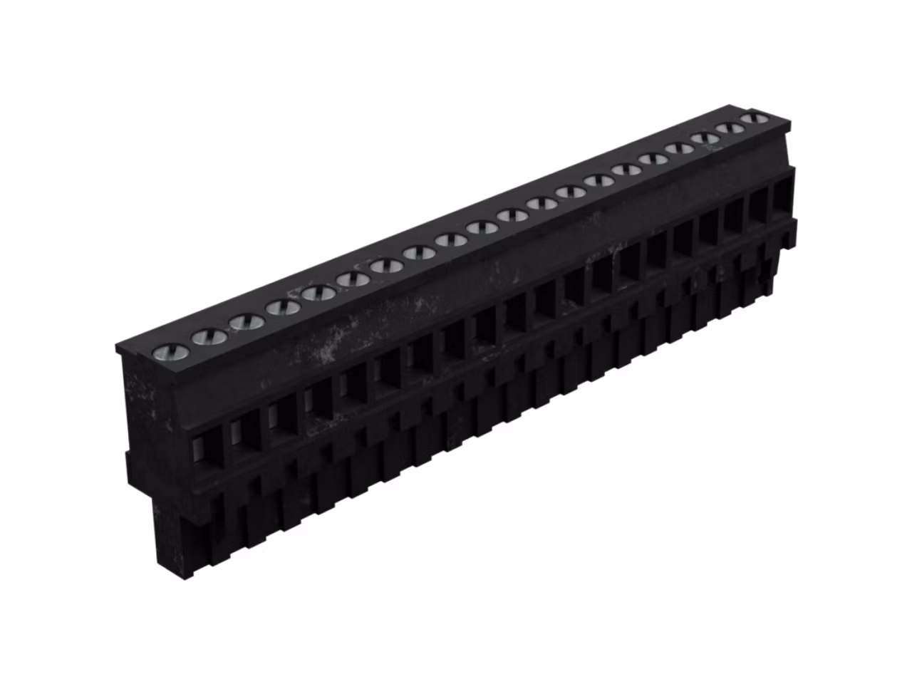 5.08mm Pitch Eurostyle Vertical Plug, with Reverse Imprinting, Front Wire Entry, Black, 20 Circuits for sale