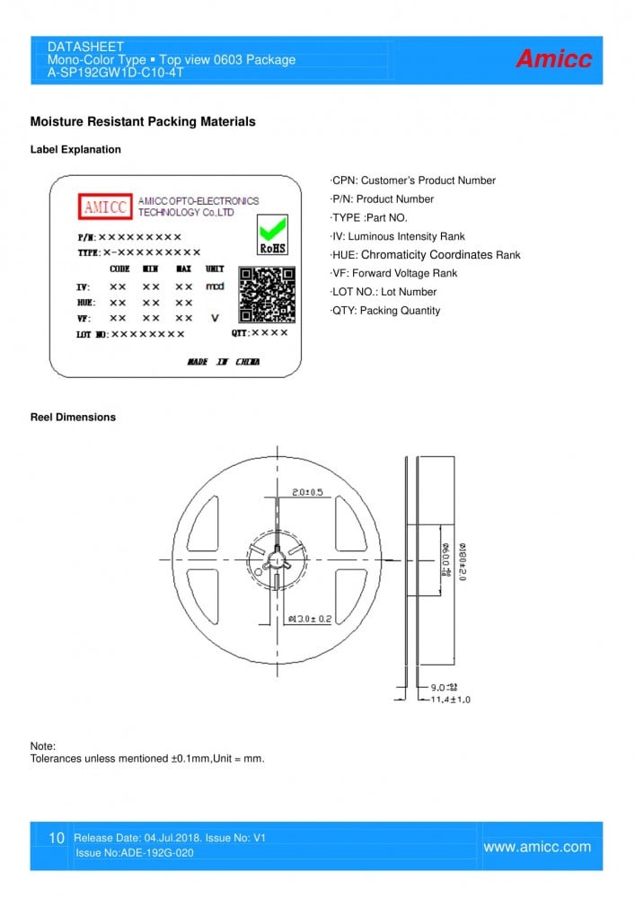 A-SP192GW1D-C10-4T approval sheet page 10