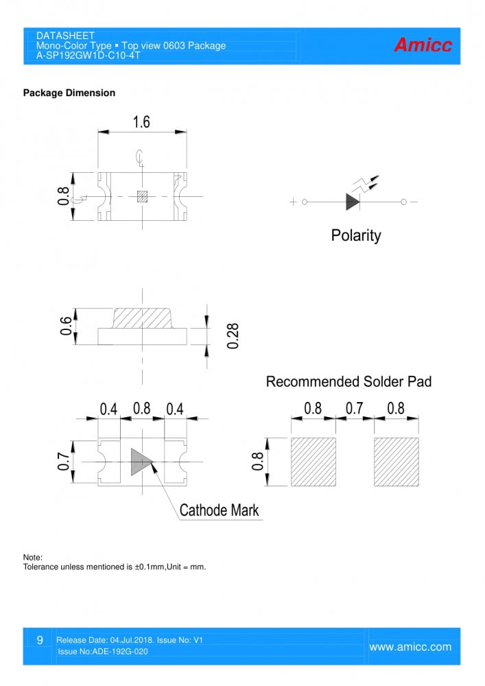 A-SP192GW1D-C10-4T approval sheet page 9