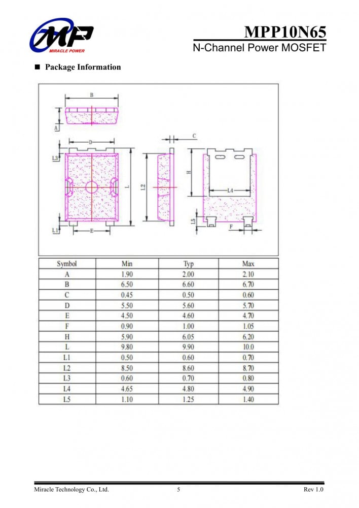 MPP10N65 datasheet page 5