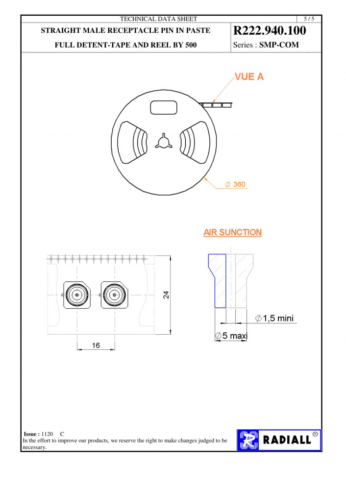 Radiall R222940100 technical document page 5