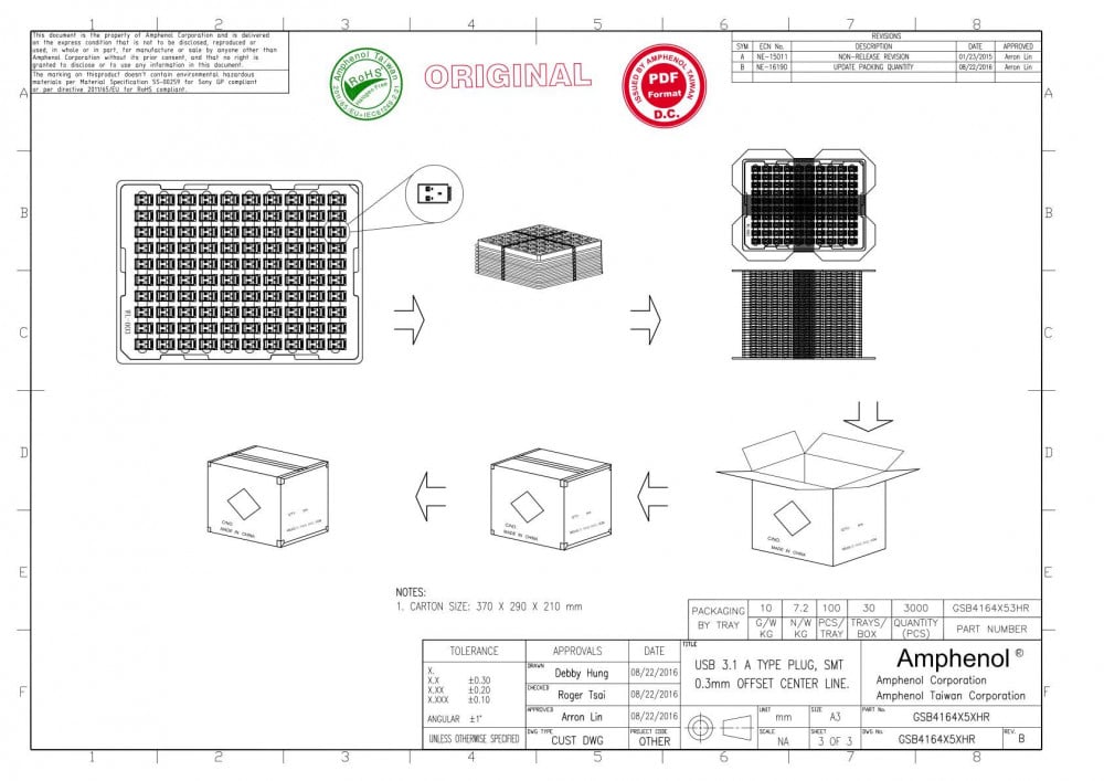 Amphenol GSB416445CHR drawing page 3
