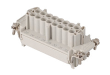 Heavy-Duty Crimp Contact Insert, Male, 10-Pole, 16A, for Crimp Contacts, Size 6B «44x27»