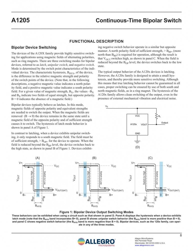 A1205 datasheet page 8