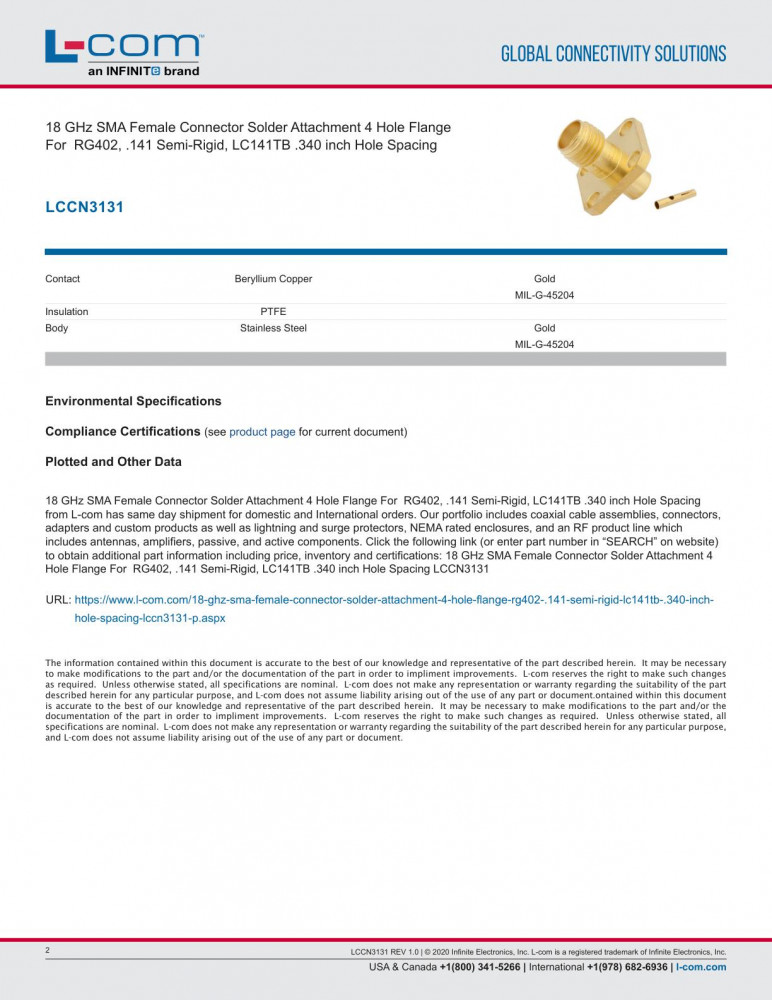 LCCN3131 technical document page 2