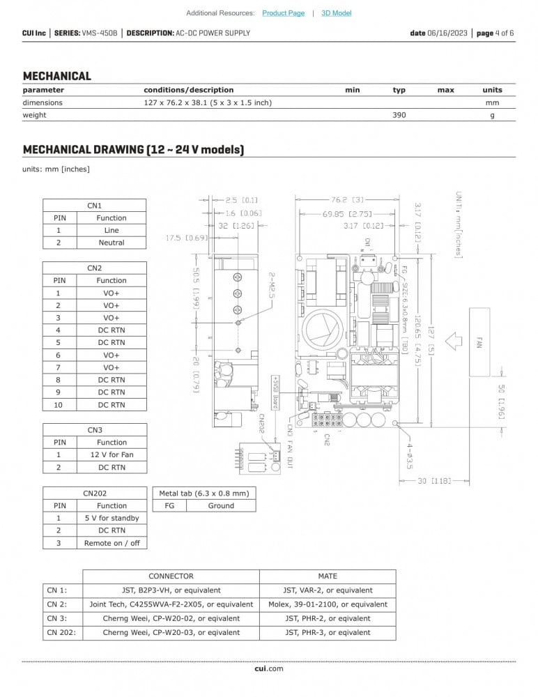 CUI VMS-450B-36 datasheet page 4