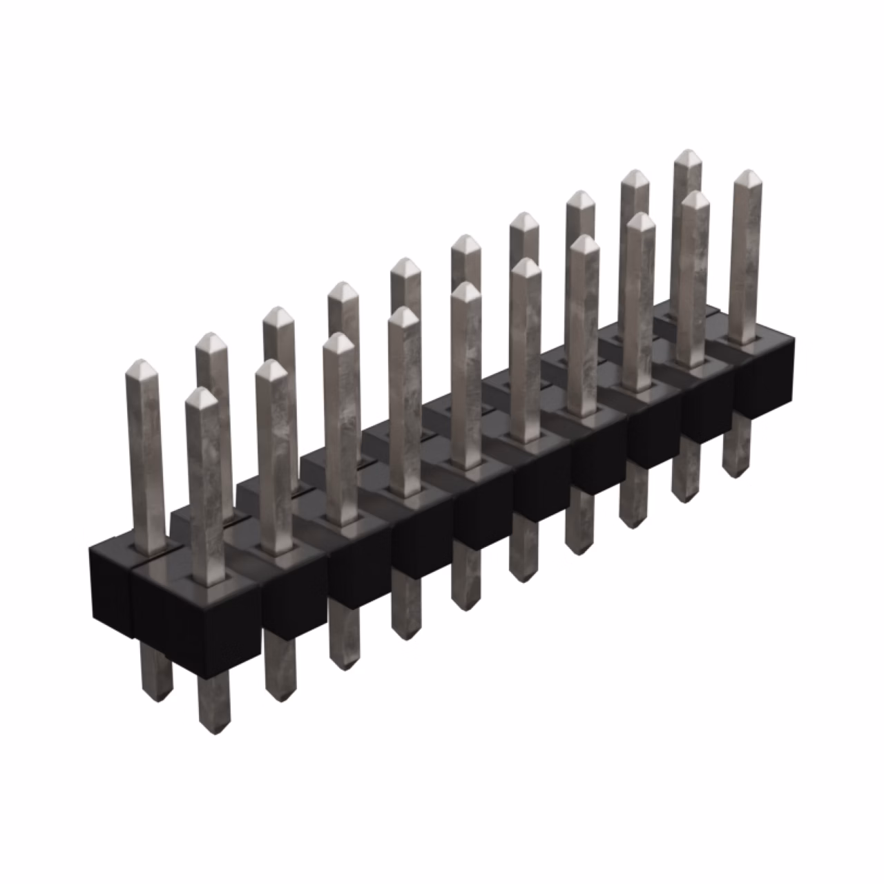 C-Grid Header, 2.54mm Pitch, Through Hole, Dual Row, Vertical, 20 Circuits, 2.54µm Tin (Sn) Plating, Tray Packaging, Lead-Free for sale