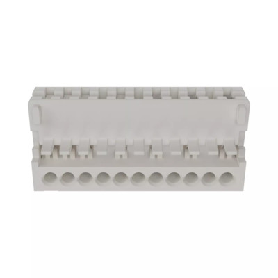Appli-Mate RAST 2.5 Female Connector, 2.50mm Pitch, 11 Circuits, Positions B, C, D, E, F, G, H, I, J & K Removed, Open Endwalls, Voided Circuits 4, 6, 8 & 10 for sale