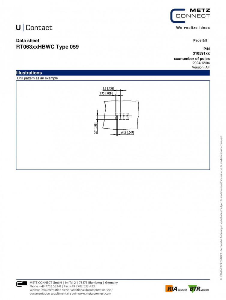 METZ CONNECT 31059103 datasheet page 5