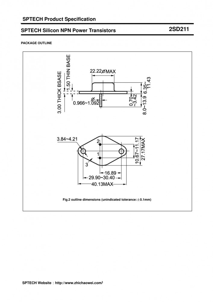 2SD211 technical document page 3