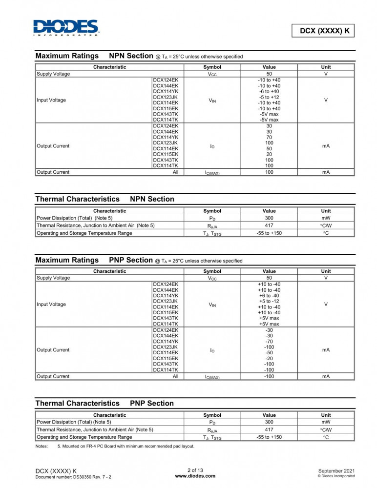 DCX124EK-7-F datasheet page 2