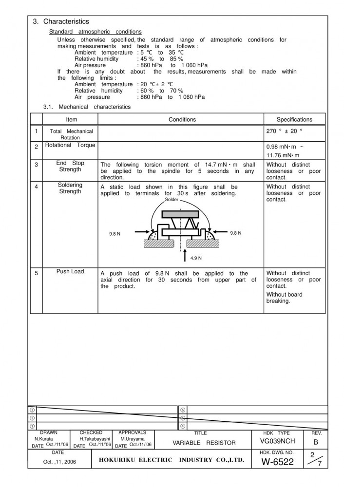 VG039NCHXTB203 specification page 3