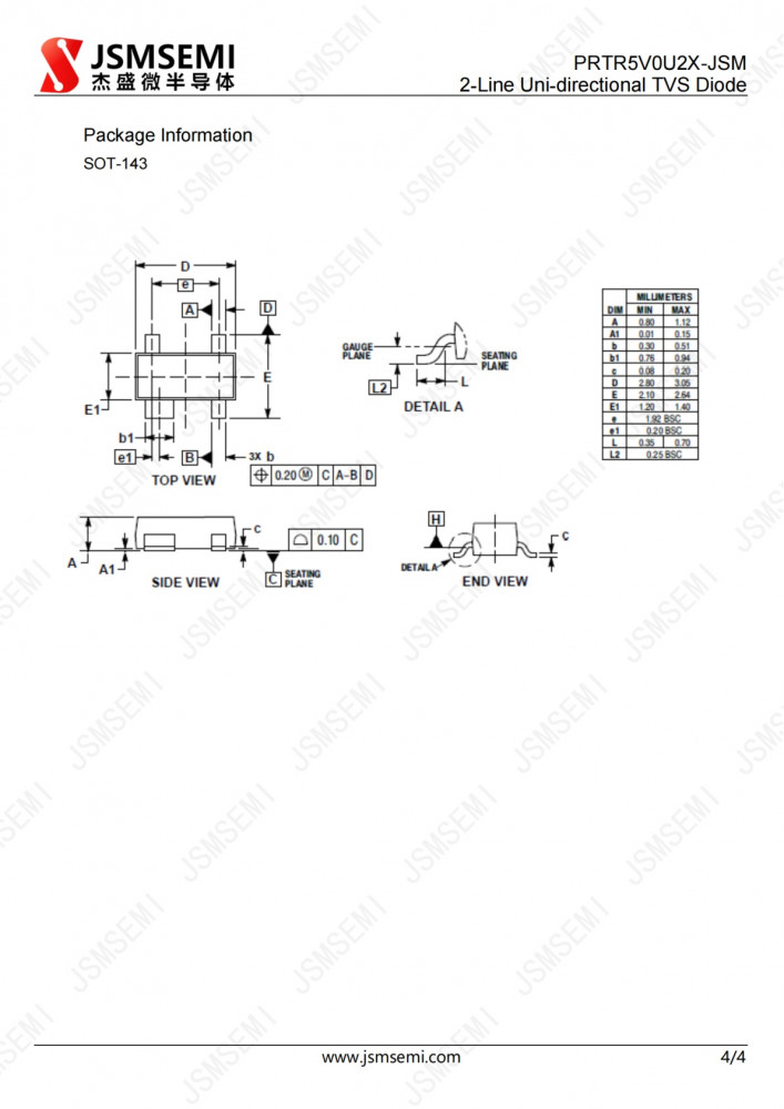 PRTR5V0U2X-JSM datasheet page 4