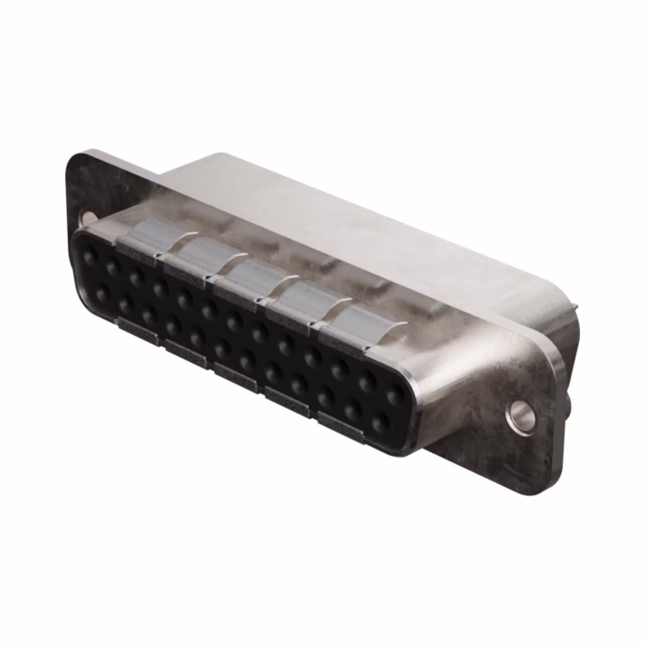 Standard-Density EMI Filtered D-Sub Connector, Female, Straight, PCB Through Hole, 4000pF Pi, Locking Inserts, RoHS, 25 Circuits for sale