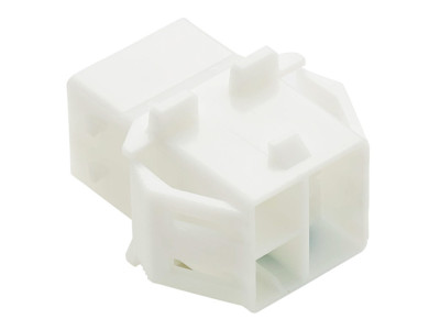 VersaBlade Hybrid Plug Housing, 4 Circuits, Positive Lock, Yellow, Glow-Wire Capable