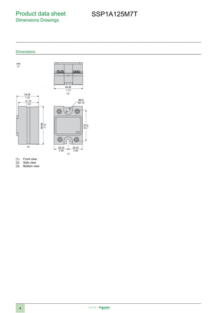 SSP1A125M7T technical document page 4