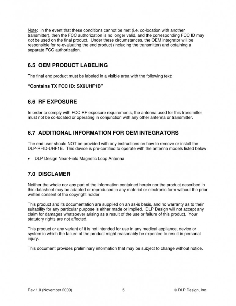 DLP-RFID-UHF1B document page 5