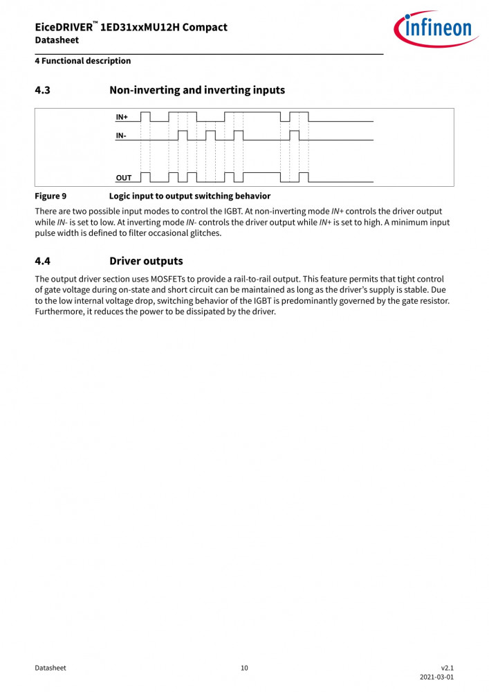 Infineon datasheet page 10