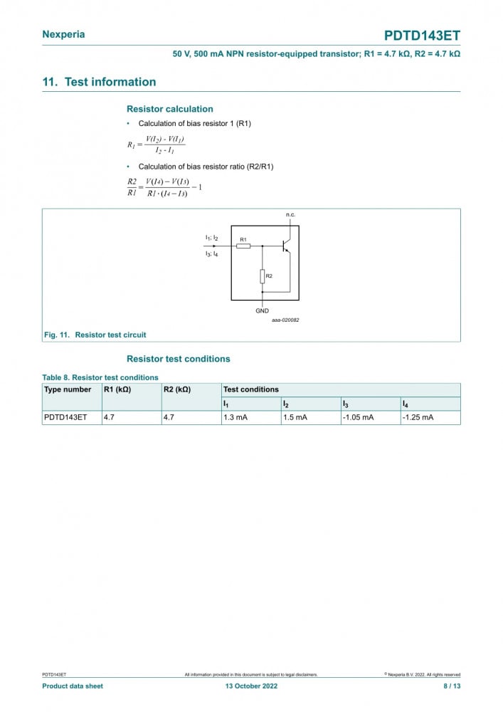 PDTD143ETR datasheet page 8