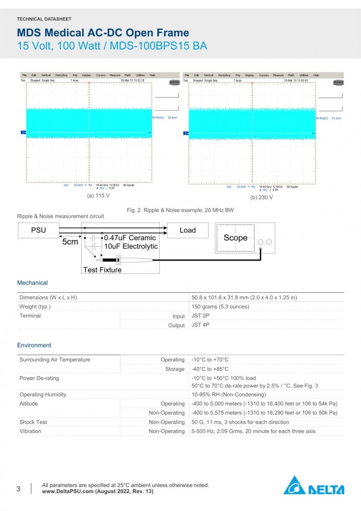 MDS-100BPS15 BA datasheet page 3
