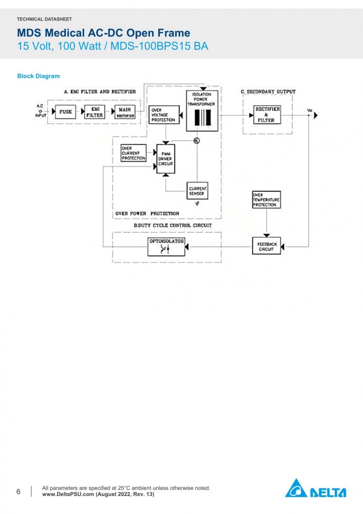 MDS-100BPS15 BA datasheet page 6