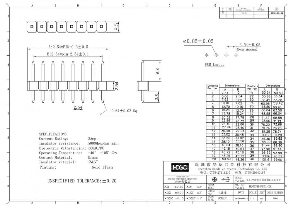 HDGCPH-PZ01-04 technical document preview
