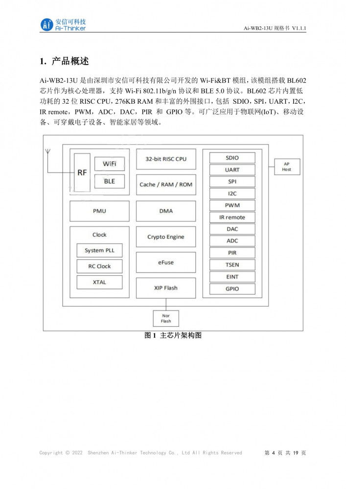 Ai-WB2-13 datasheet page 4