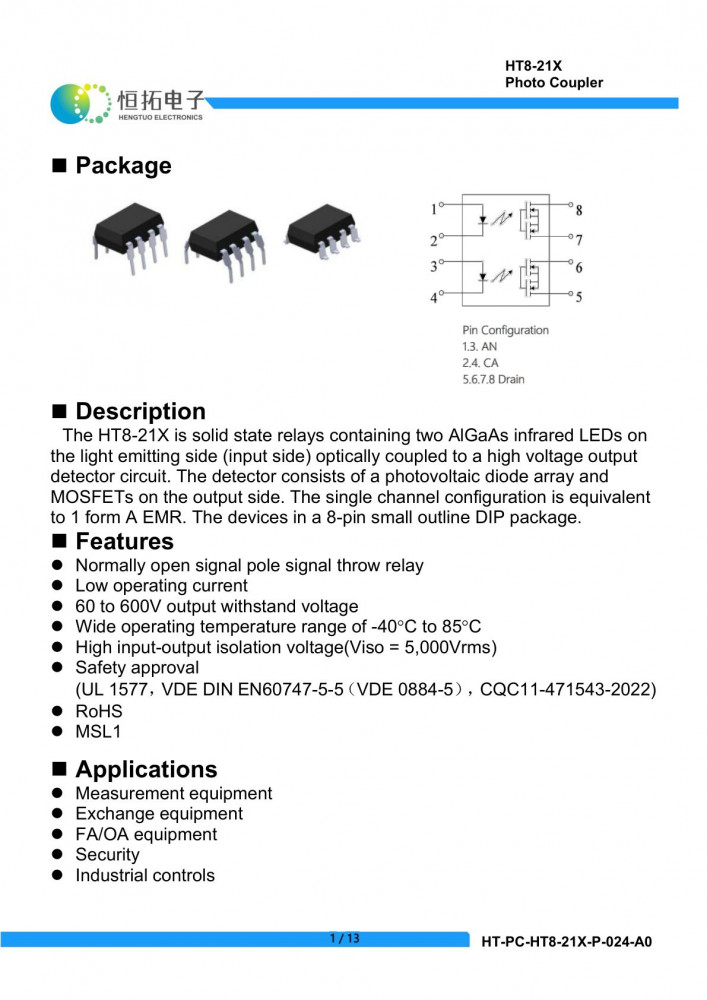 HT8-214 datasheet page 2