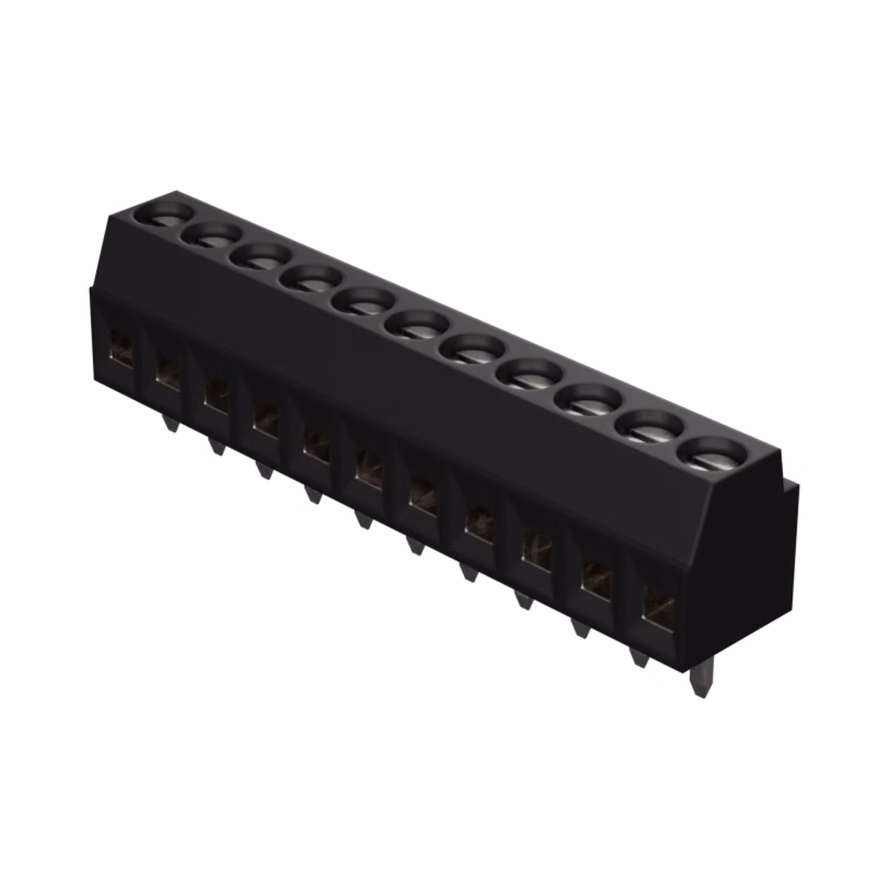 3.50mm Pitch Beau Eurostyle Fixed Mount PCB Terminal Block, 11 Circuits for sale