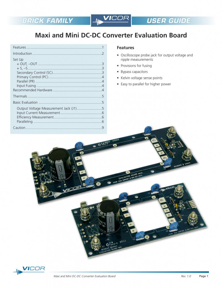 24644R evaluation board document preview, page 1