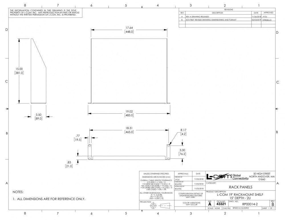 L-com RP00014-2 technical document page