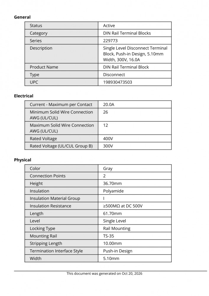 MOLEX 2297730701 technical document preview, page 2