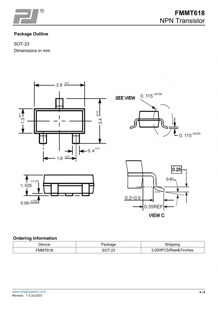 FMMT618 datasheet page 4
