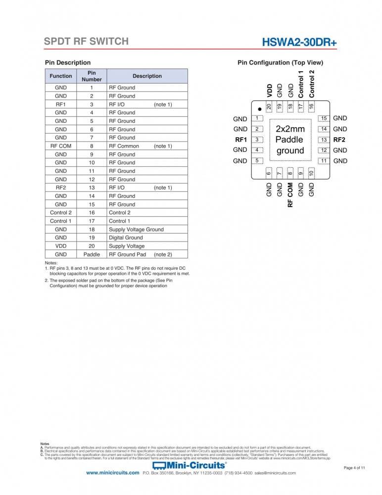 HSWA2-30DR+ datasheet page 4