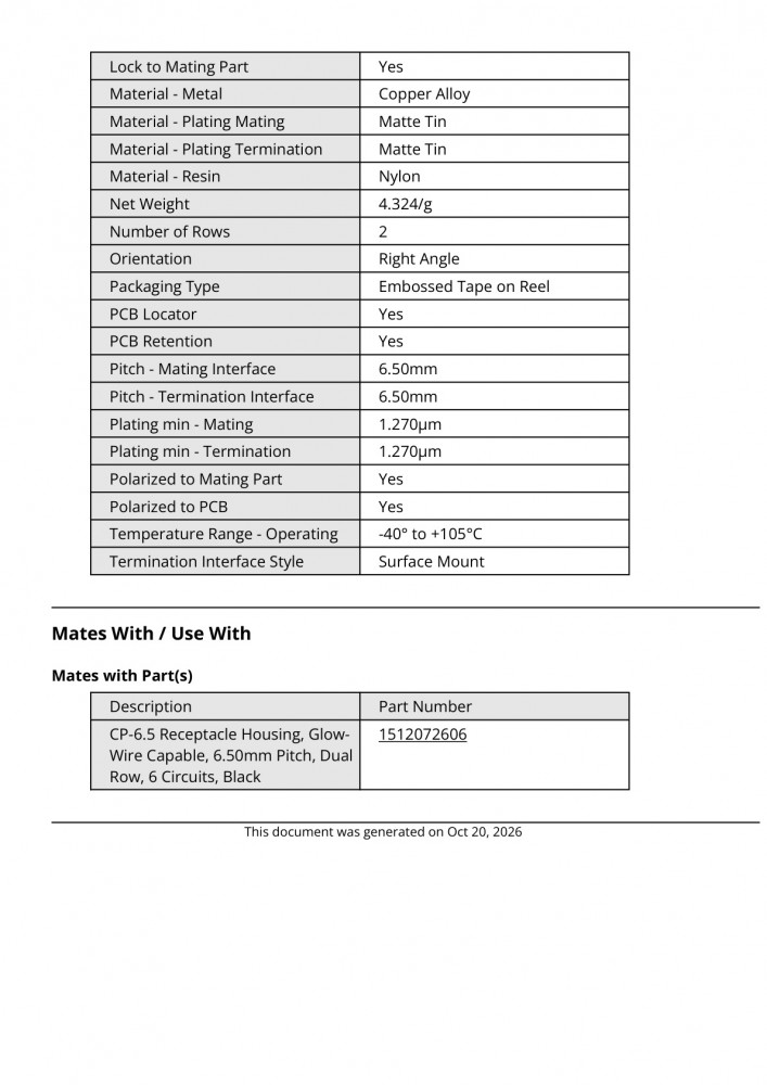 MOLEX 2035552126 technical document image 3