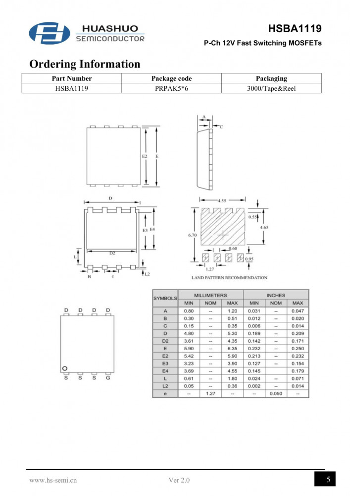 HSBA1119 datasheet page 5