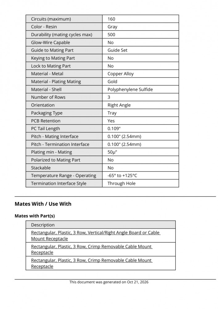 WG160PR7SY technical document page 2