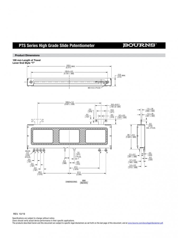 BOURNS PTS series datasheet page 6